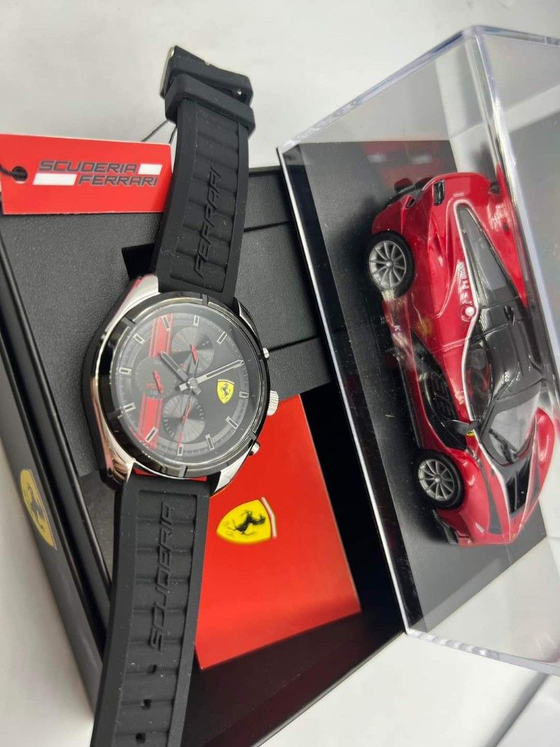 FERRARI GIFT SET DIE-CAST MODEL 46mm, Men's Fashion, Watches ...
