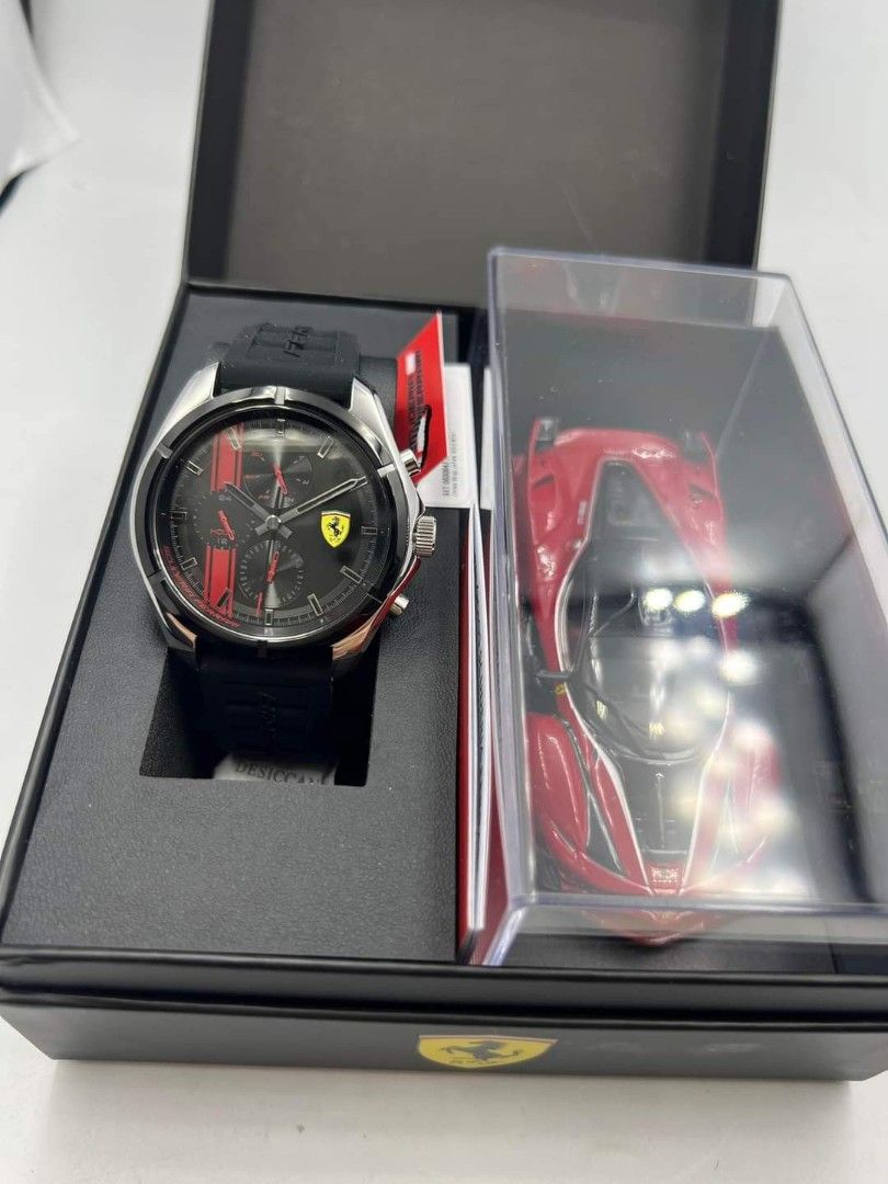 FERRARI GIFT SET DIE-CAST MODEL 46mm, Men's Fashion, Watches ...