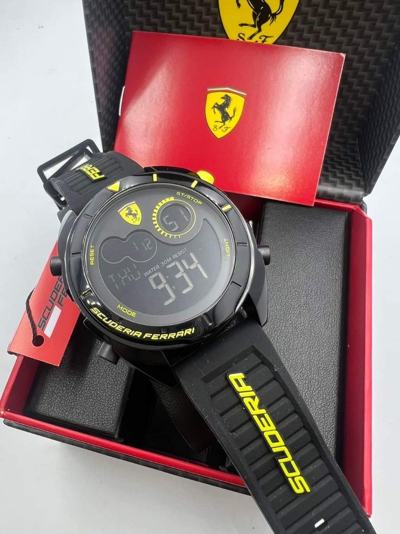 Ferrari Scuderia Forza Digital, Men's Fashion, Watches & Accessories ...