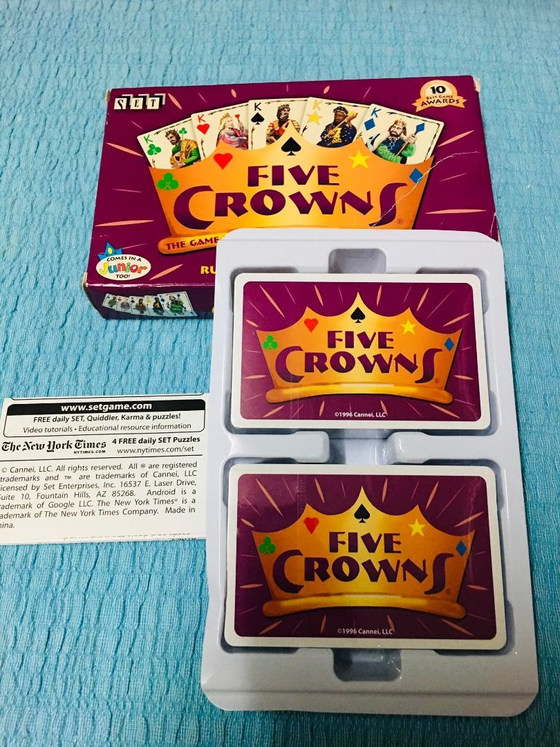 Five Crowns Card Game : The Five-suited Rummy-style Card Game, Hobbies ...