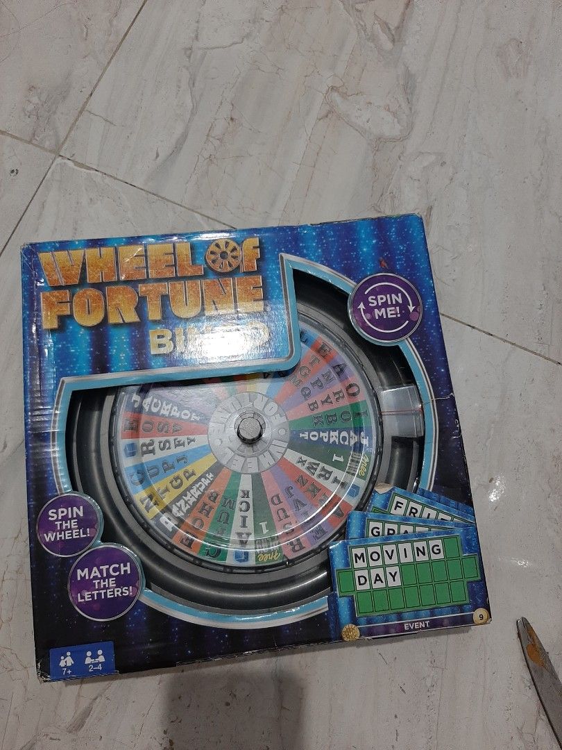 Game wheel of fortune bingo, Toys & Collectibles, Permainan Papan ...