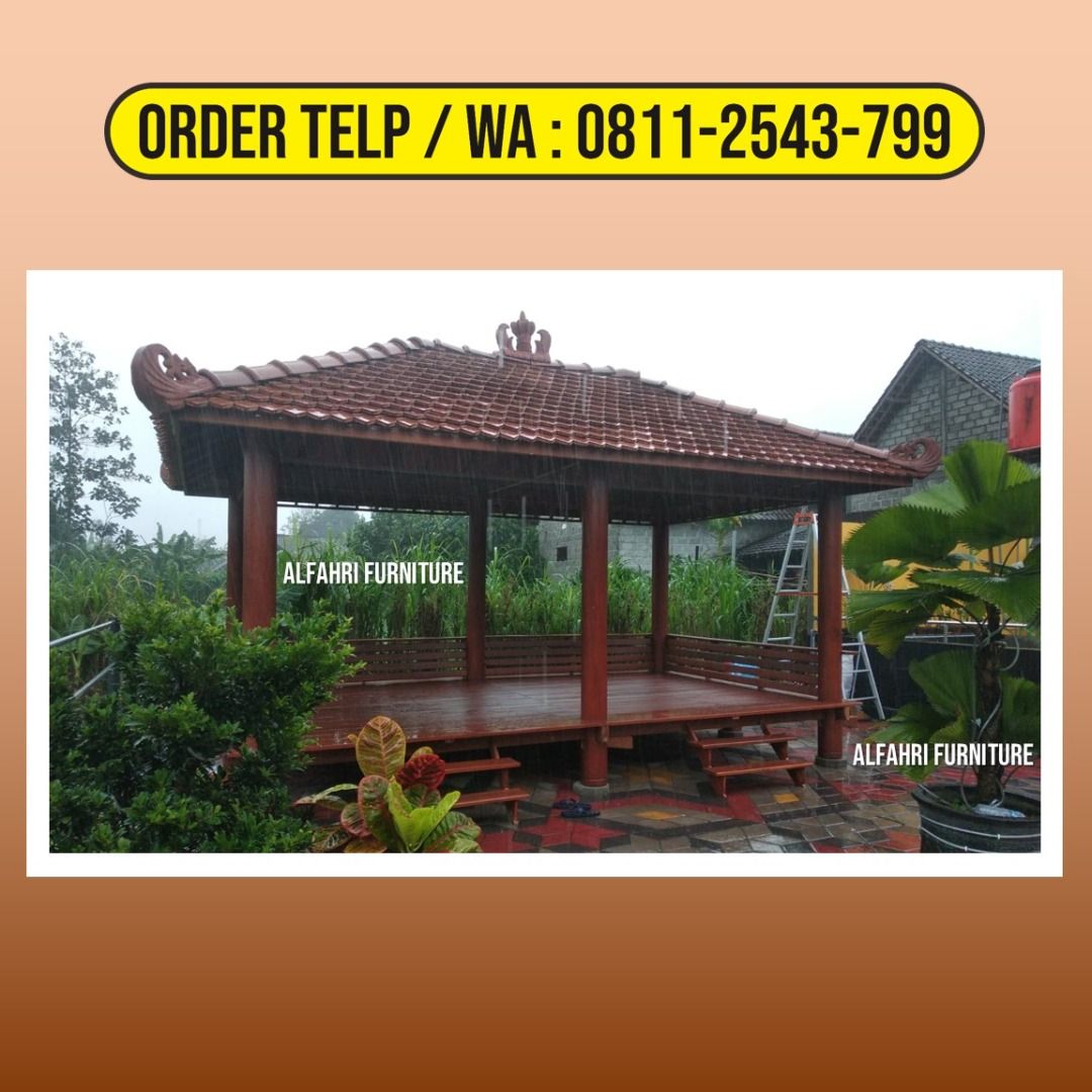 Gazebo Kayu 3x5 Meter Purwakarta | HP/WA: 0811-2543-799 | Raja Gazebo ...