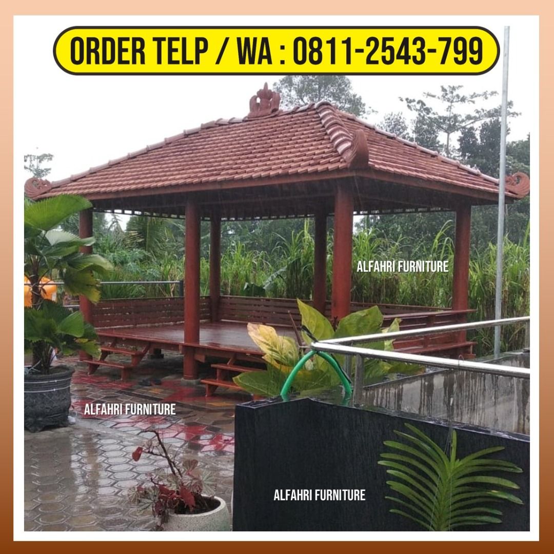 Gazebo Kayu 3x5 Meter Purwakarta | HP/WA: 0811-2543-799 | Raja Gazebo ...