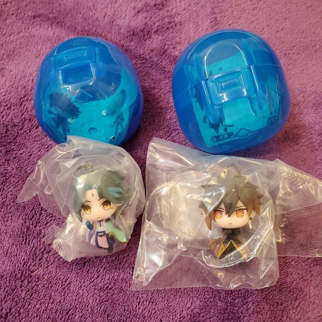 Genshin Impact Xiao Zhongli Gachapon Gacha Chibi Figure Figurine ...