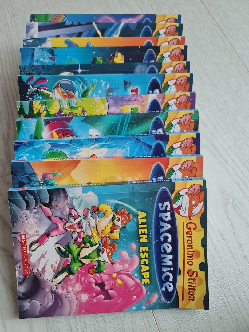 Full Set of 12 Geronimo Stilton Books - SpaceMice, Hobbies & Toys ...