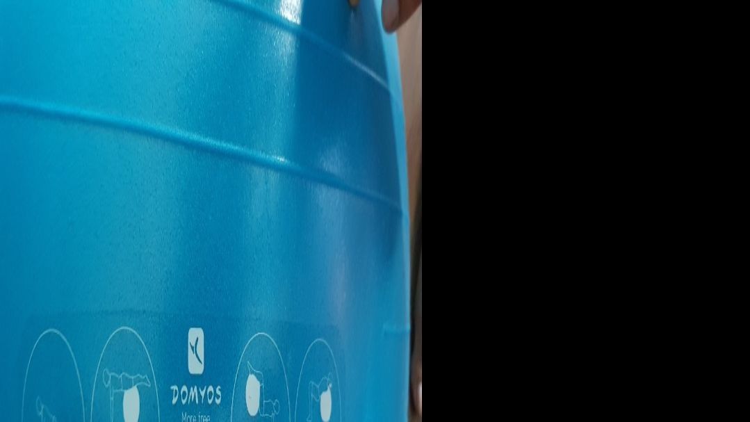 Gym ball and pump (Decathlon Domyos), Sports Equipment, Exercise ...