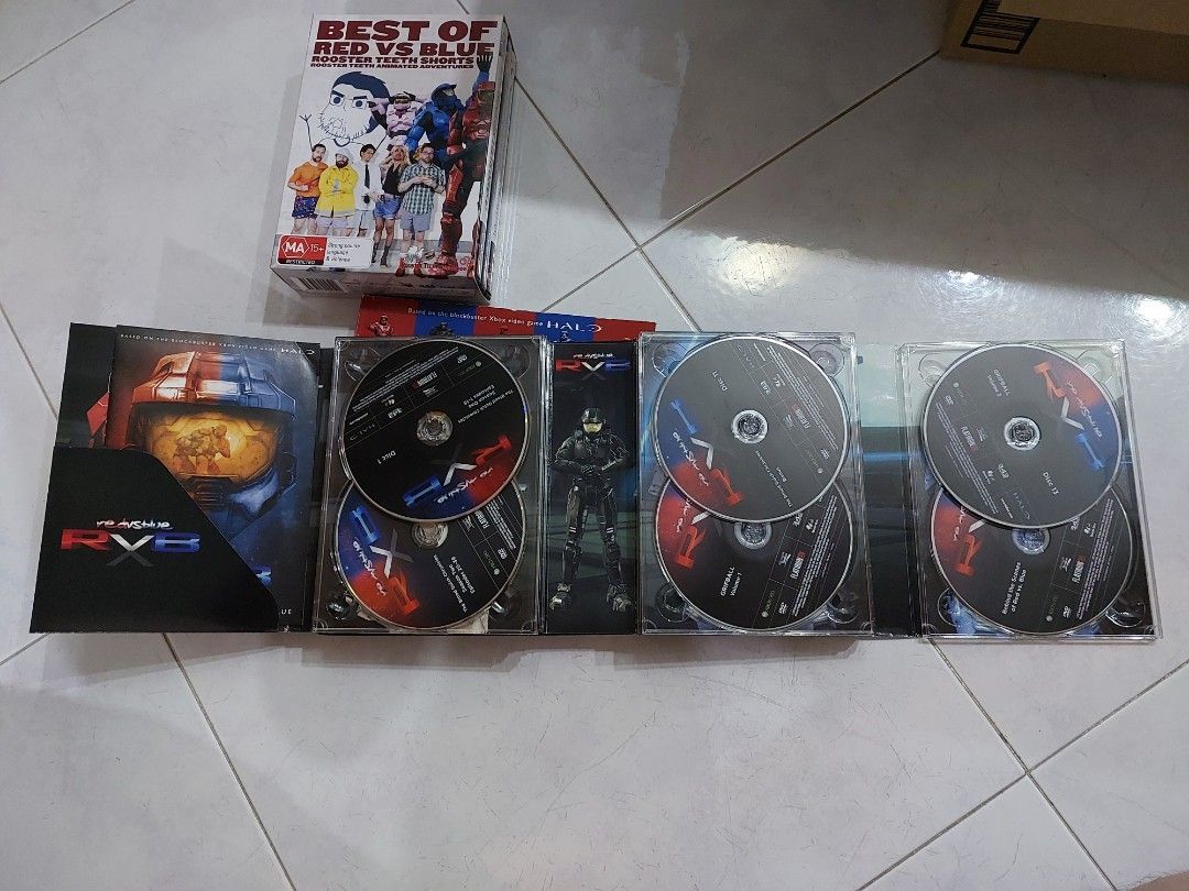 Halo RVBX: Ten Years of Red vs. Blue Box Set, Hobbies & Toys, Toys ...