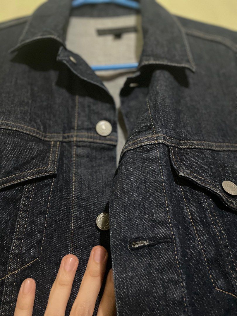 HARD DENIM JACKET UNIQLO MEN, Men's Fashion, Coats, Jackets and ...