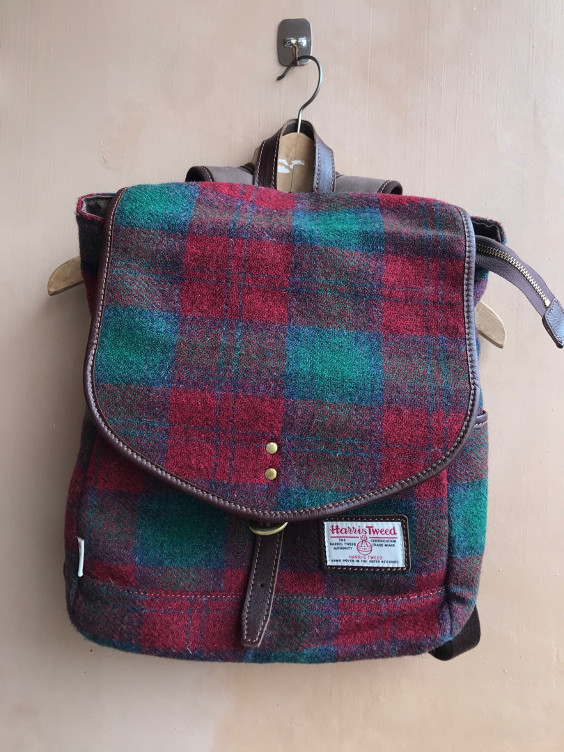 Harris Tweed x Folma Backpack, Luxury, Bags & Wallets on Carousell