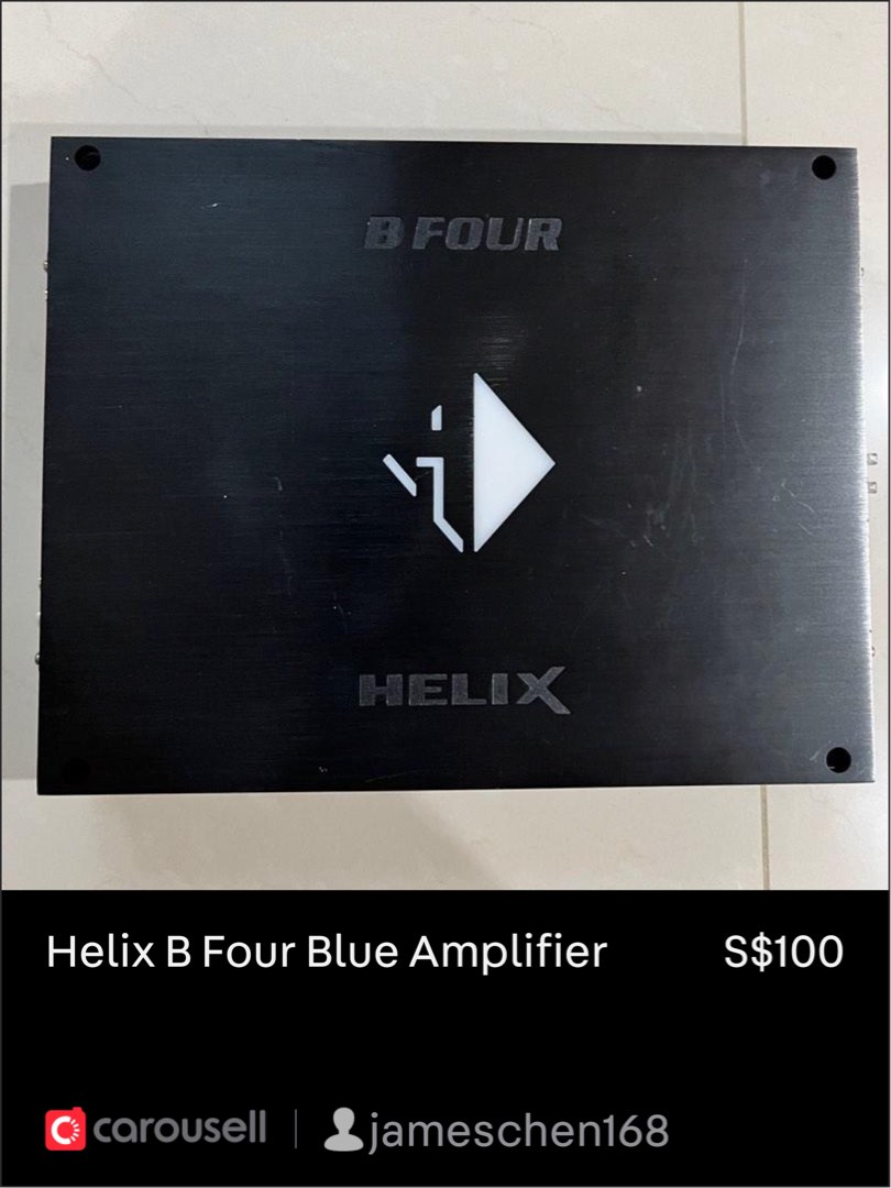 Helix B Four Blue Amplifier, Audio, Other Audio Equipment on Carousell