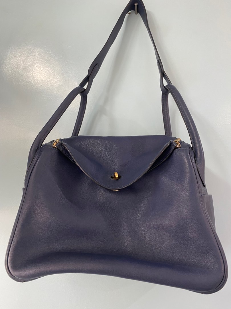 Hermes lindy blue bag, Luxury, Bags & Wallets on Carousell