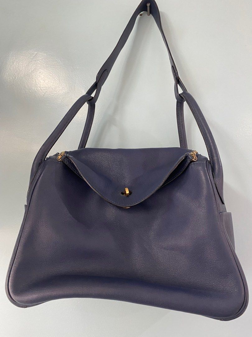Hermes lindy blue bag, Luxury, Bags & Wallets on Carousell