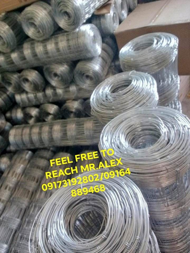 Hot dipped Galvanized Hog wire (Specs: 4ft height x 100meters/roll ...