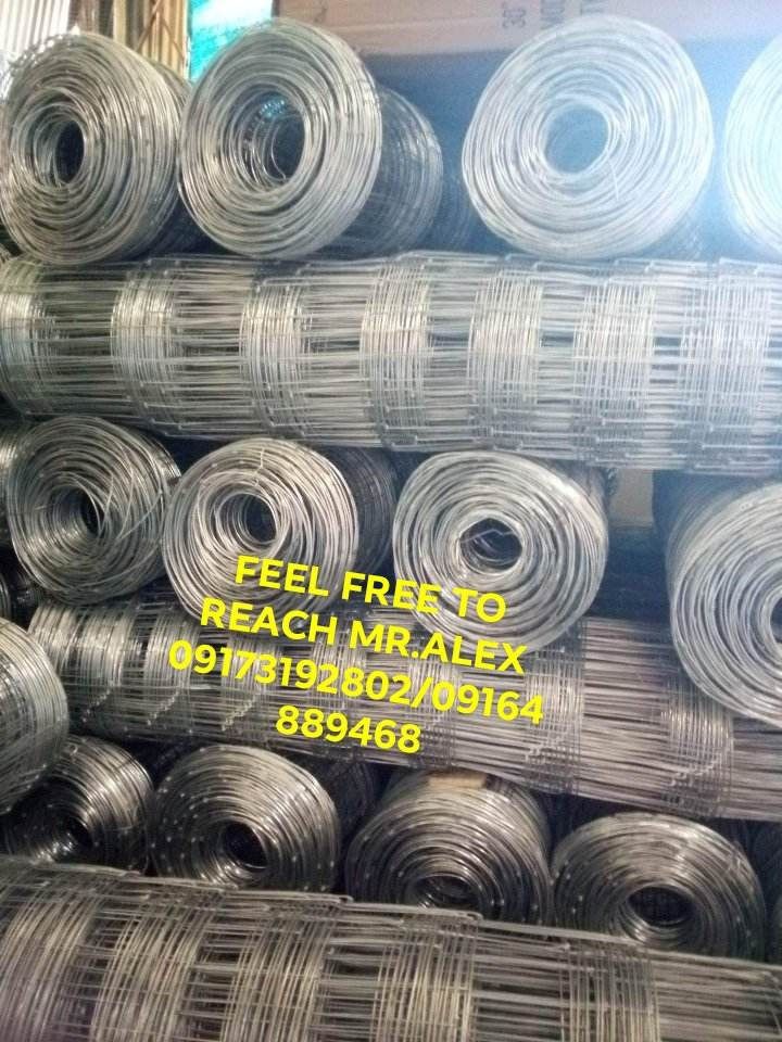 Hot dipped Galvanized Hog wire (Specs: 4ft height x 100meters/roll ...