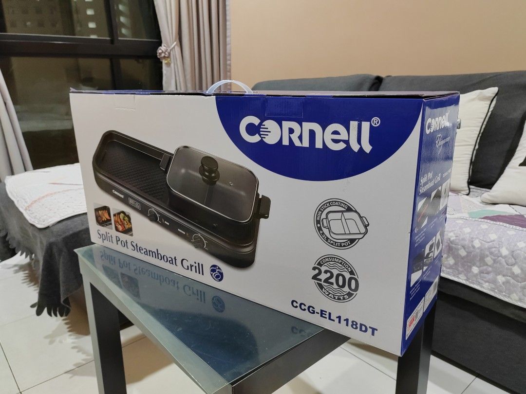 Hot pot - Cornell 2-in-1 Steamboat BBQ, Furniture & Home Living ...