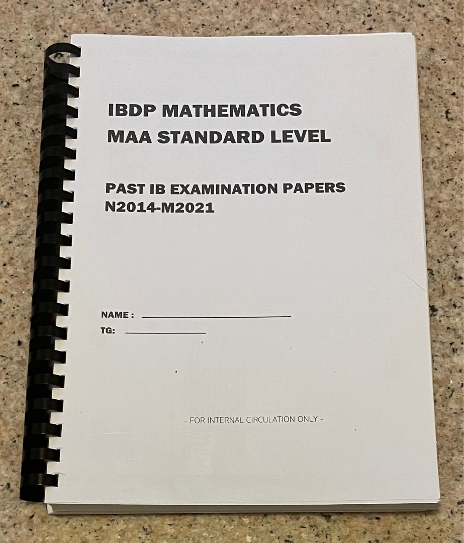 IBDP SL math past year papers, Hobbies & Toys, Books & Magazines ...