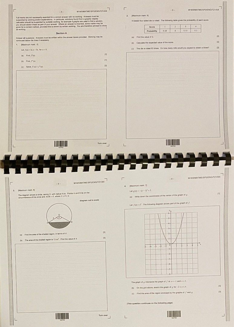 IBDP SL math past year papers, Hobbies & Toys, Books & Magazines ...