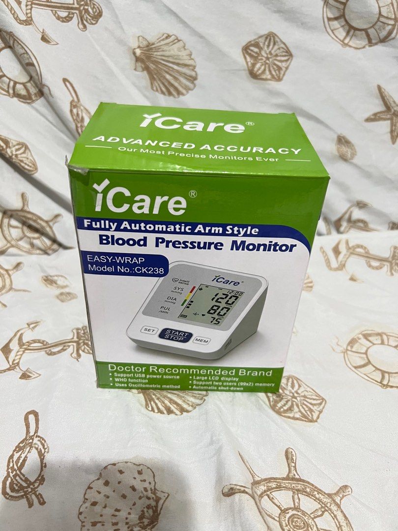 iCare Blood Pressure Monitor, Health & Nutrition, Health Monitors ...