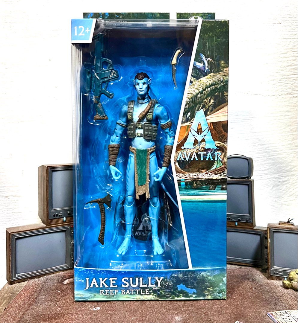 [In hand] McFarlane Toys Avatar Wave 2 The Way of Water: Tonowari, Jake Sully (Reef Battle ...