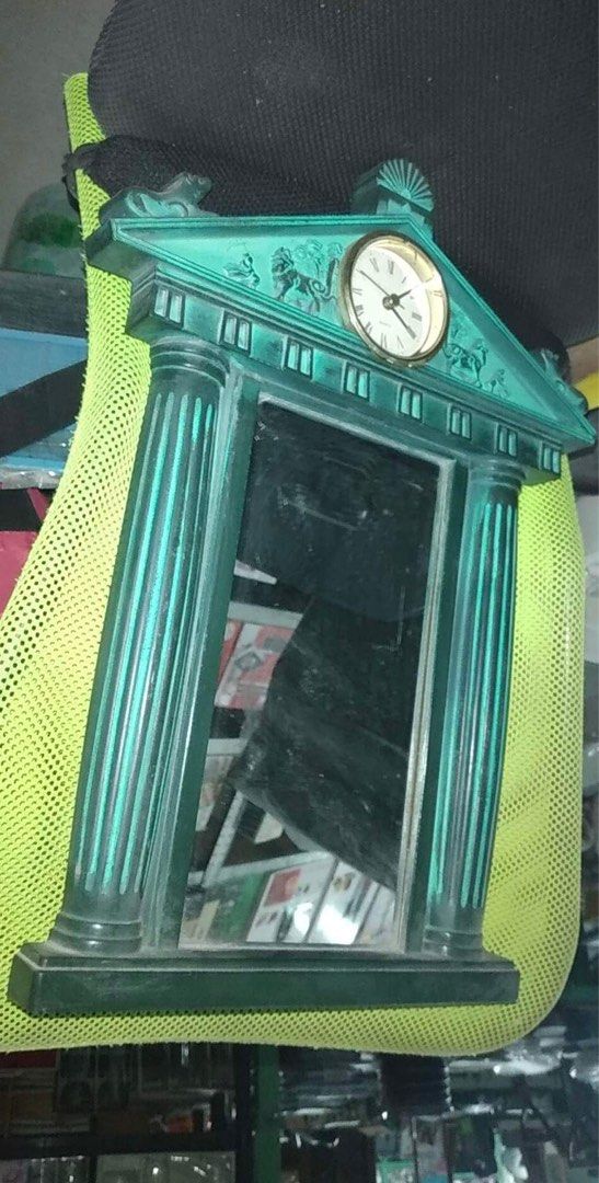 JAPAN ACCENT TOWER MIRROR CLOCK, Furniture & Home Living, Home Decor ...