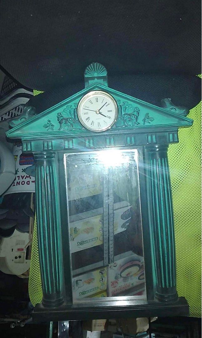 JAPAN ACCENT TOWER MIRROR CLOCK, Furniture & Home Living, Home Decor ...