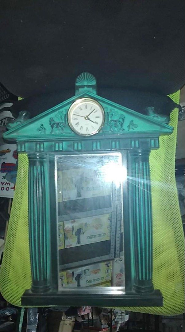 JAPAN ACCENT TOWER MIRROR CLOCK, Furniture & Home Living, Home Decor ...