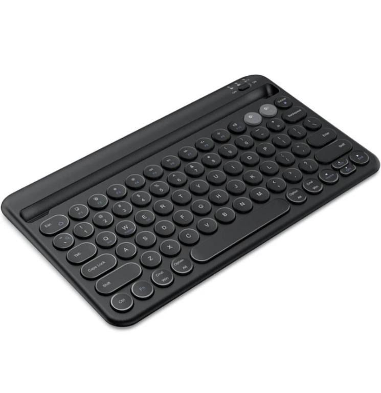 Jellycomb Ergonomic Bluetooth Rechargeable Keyboard Wireless B046 Multi Device Bluetooth