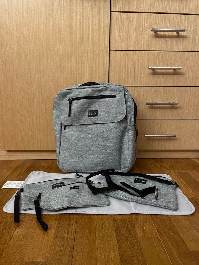 Jujube Core Convertible Grey Bag, Babies & Kids, Going Out, Diaper Bags ...