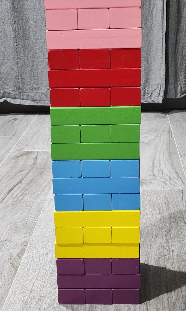 Jumbo 54cm Tall Wooden Jenga - 54pcs, Hobbies & Toys, Toys & Games on ...