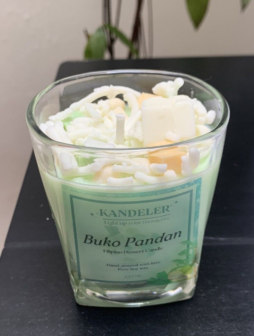 Kandeler Buko Pandan | Filipino Dessert Candle 120ML, Beauty & Personal ...