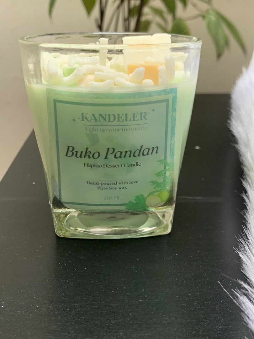 Kandeler Buko Pandan | Filipino Dessert Candle 120ML, Beauty & Personal ...
