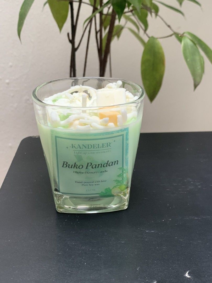 Kandeler Buko Pandan | Filipino Dessert Candle 120ML, Beauty & Personal ...