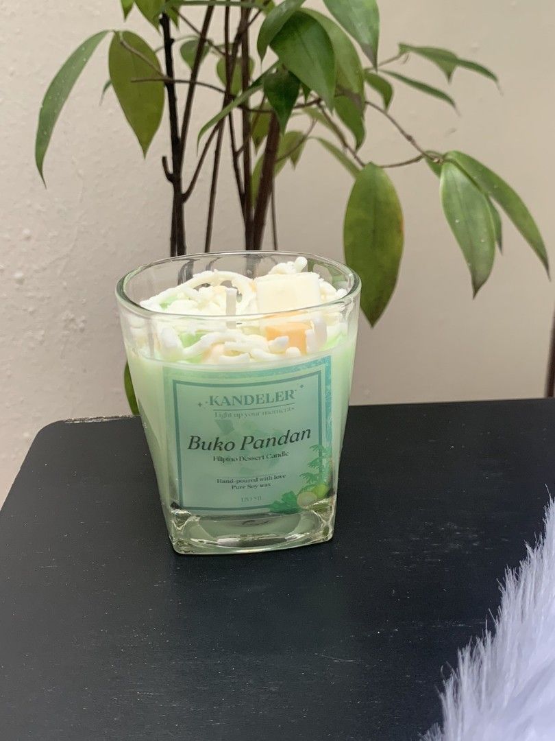 Kandeler Buko Pandan | Filipino Dessert Candle 120ML, Beauty & Personal ...