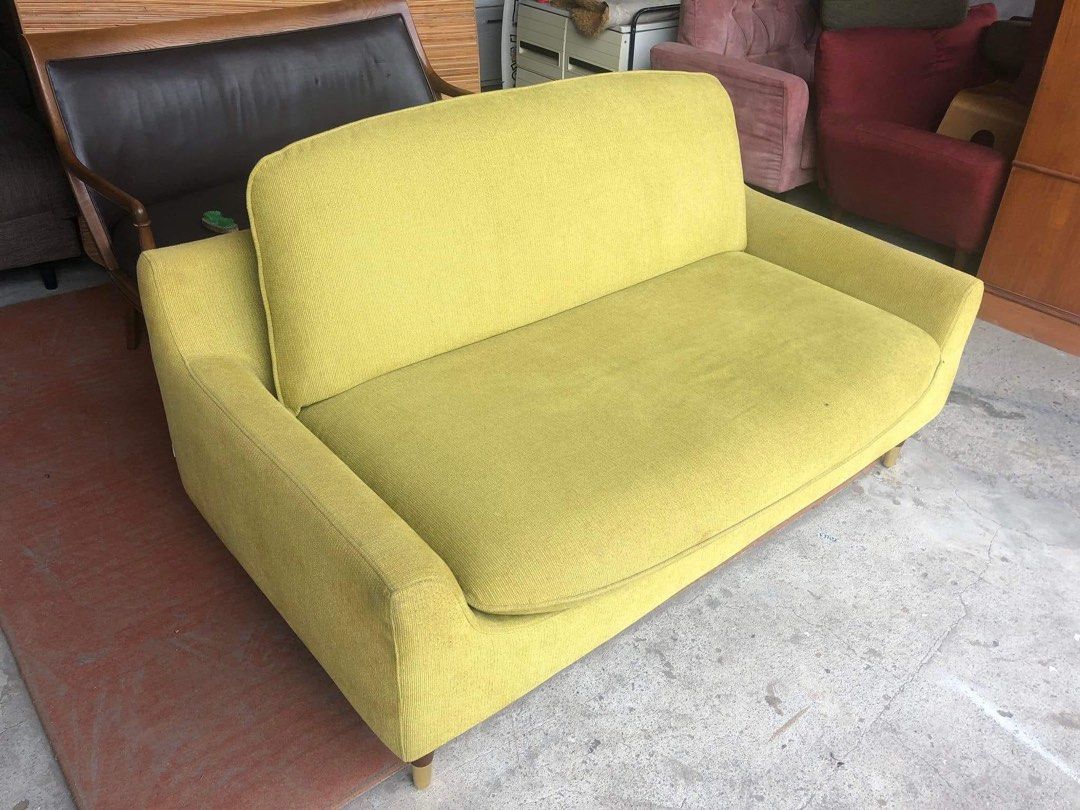 Keyuca 3-seater scandinavian glamour sofa, Furniture & Home Living, Furniture, Sofas on Carousell
