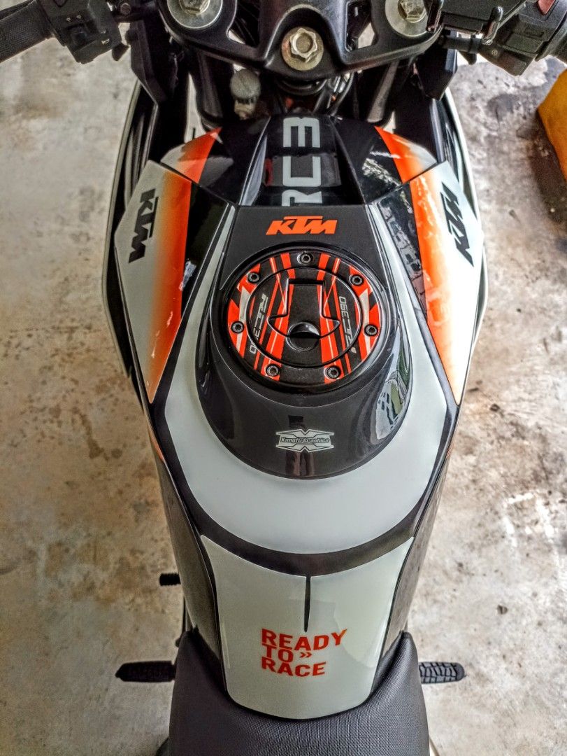 KTM RC390 Decal Kit + Installation, Motorcycles, Motorcycle Accessories ...