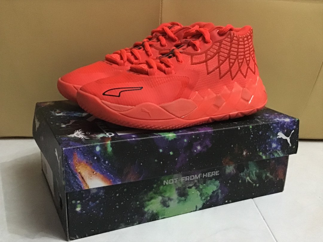 *URGENT* LaMelo Ball MB01 Jr Red Blast, Men's Fashion, Footwear ...