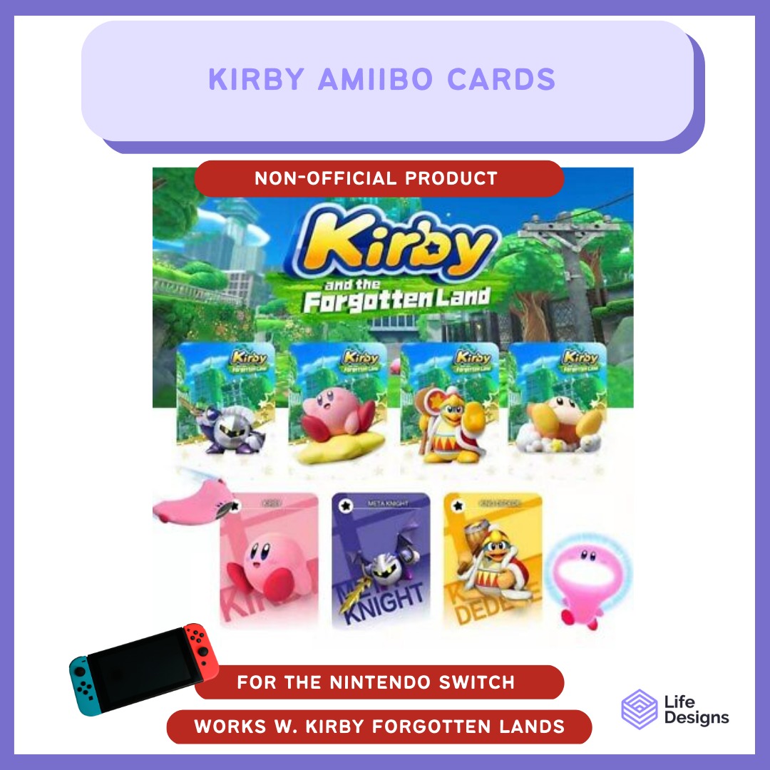 [LD] Kirby Amiibo Cards PVC - for Kirby Forgotten Lands, Hobbies & Toys ...