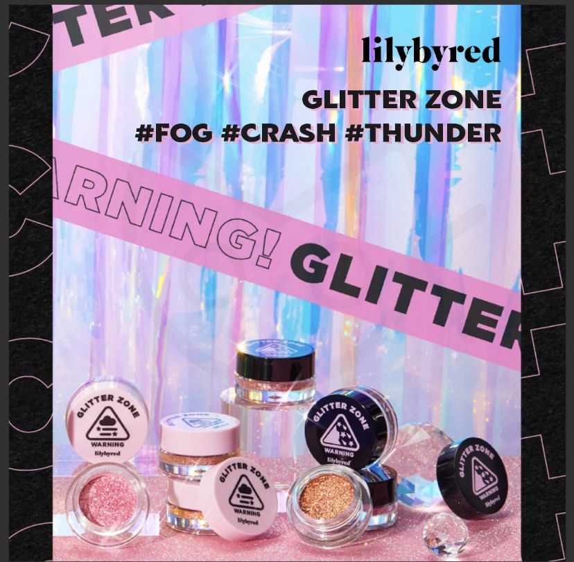[LILYBYRED] GLITTER ZONE in rainbow crush, Beauty & Personal Care, Face ...