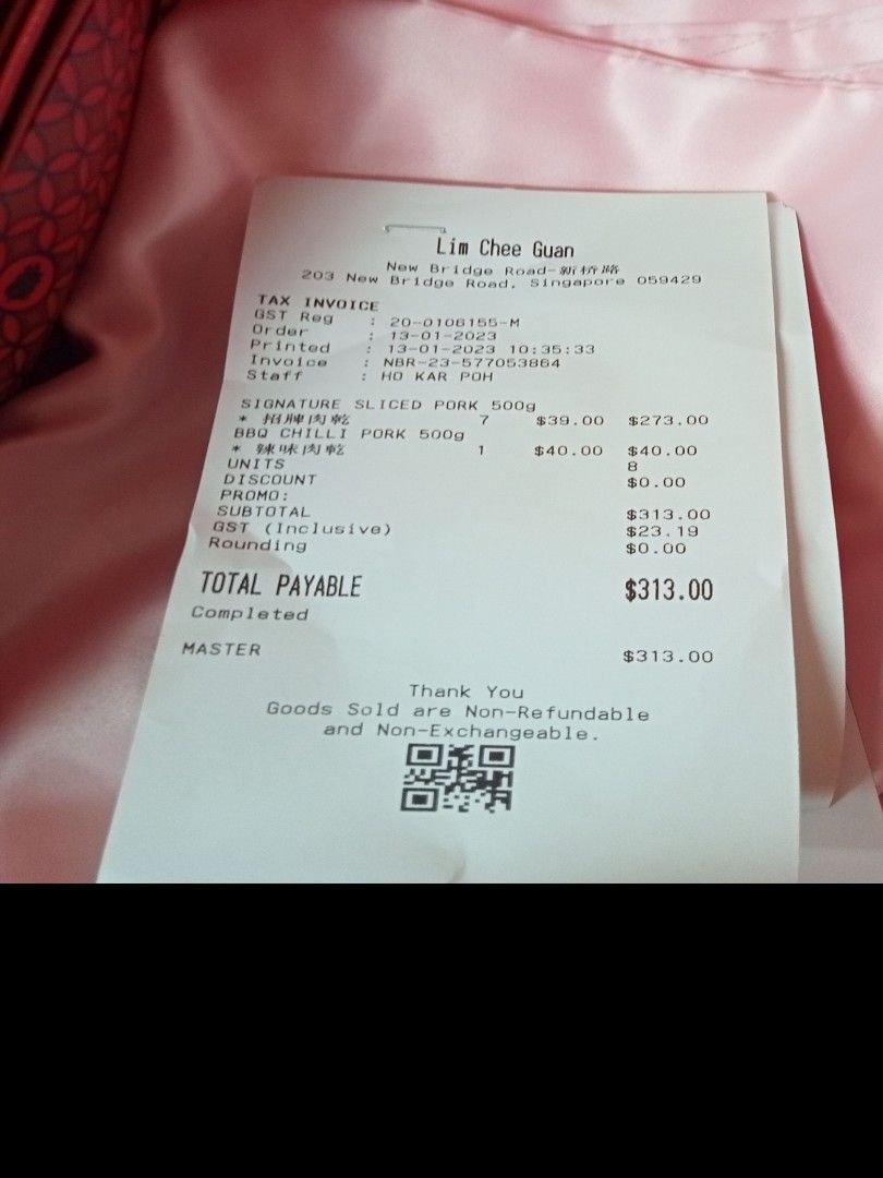 Lim Chee Guan Bak Kwa, Food & Drinks, Packaged & Instant Food on Carousell