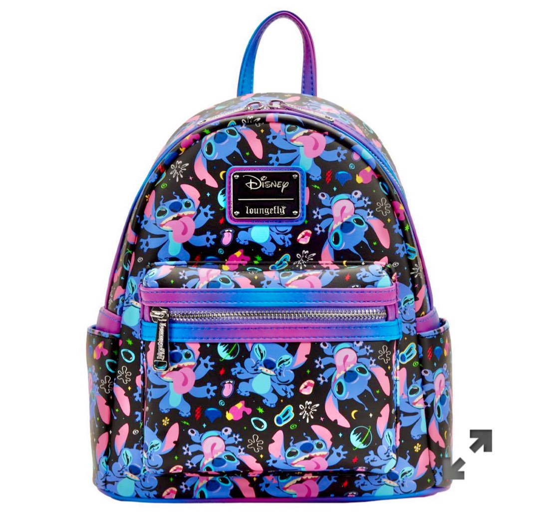 Limited Edition USA Disney x Loungefly Stitch Galaxy Space Backpack Bag ...