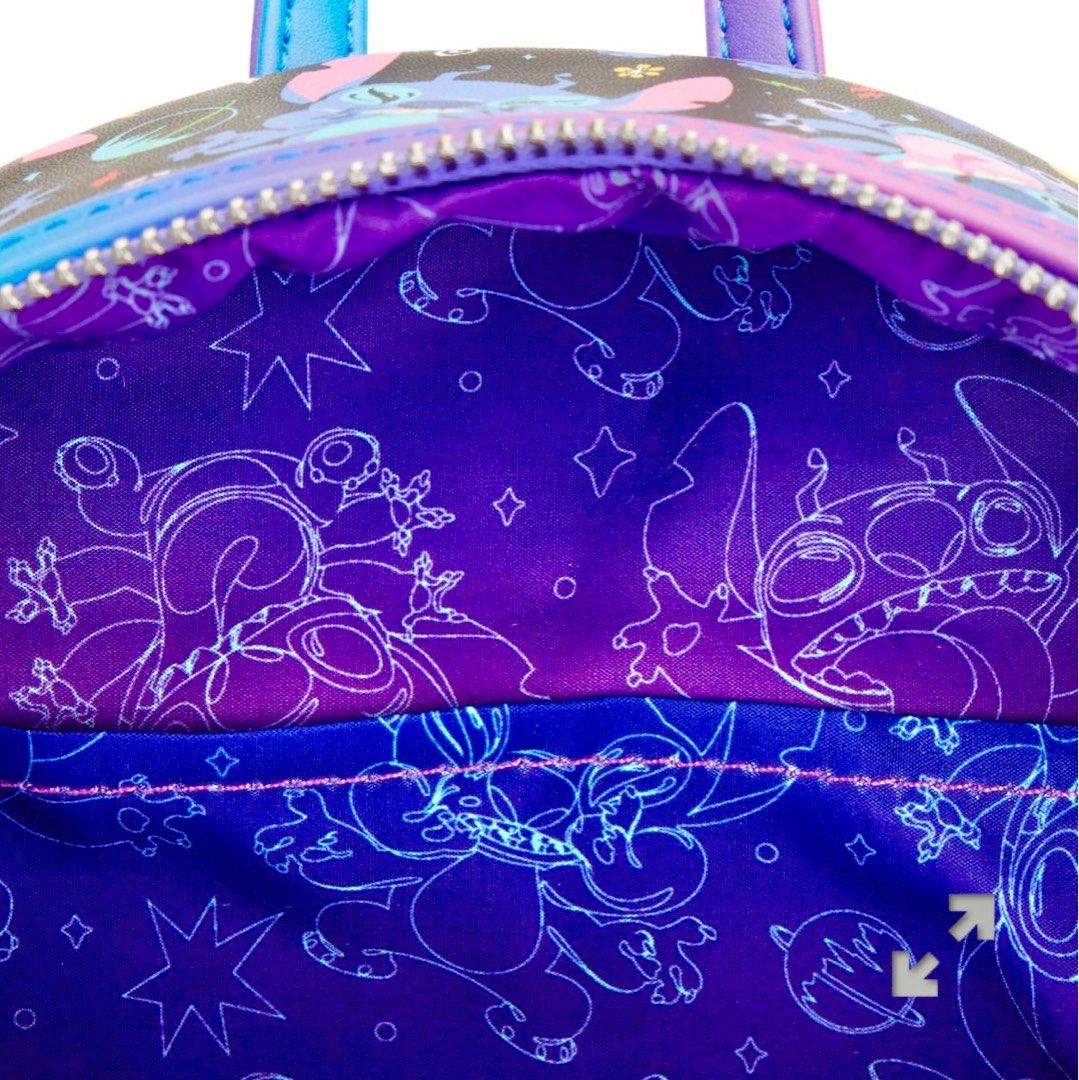 Limited Edition USA Disney x Loungefly Stitch Galaxy Space Backpack Bag ...