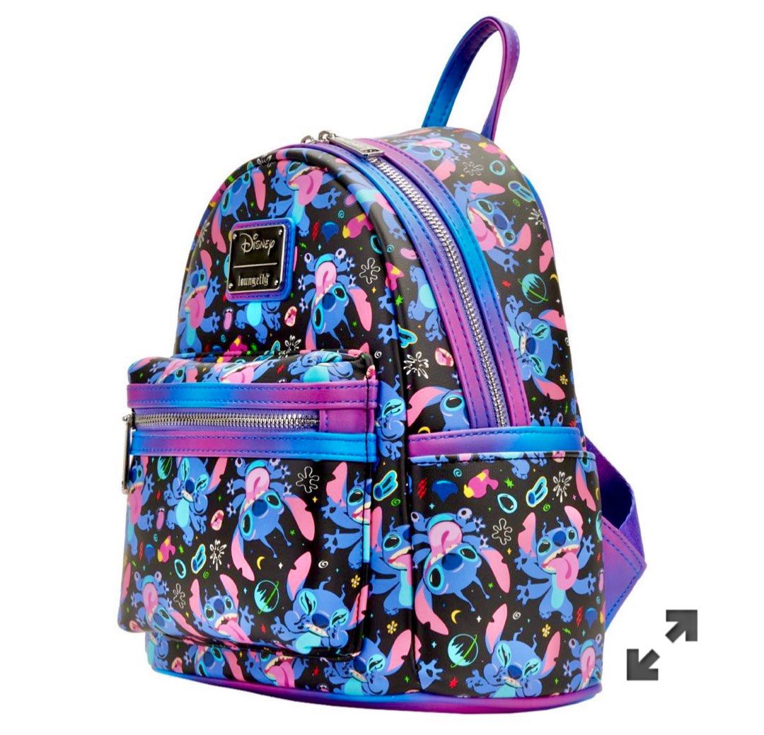 Limited Edition USA Disney x Loungefly Stitch Galaxy Space Backpack Bag ...
