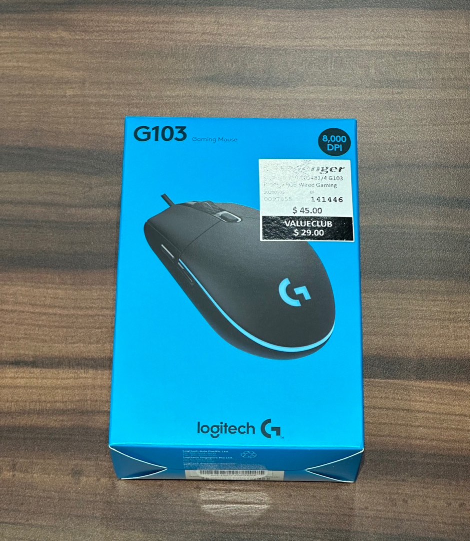 Logitech G103 Gaming Mouse, Computers & Tech, Parts & Accessories ...