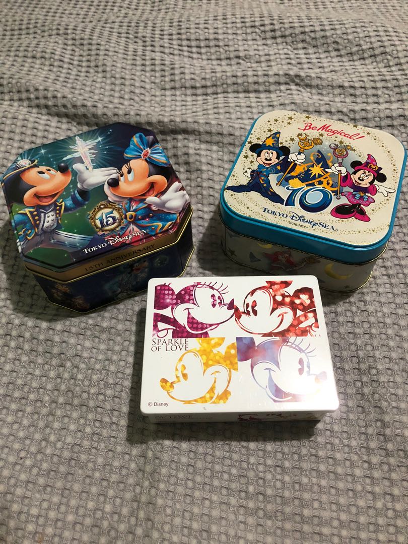 Lot set of disney collectible tin cans, Hobbies & Toys, Memorabilia ...