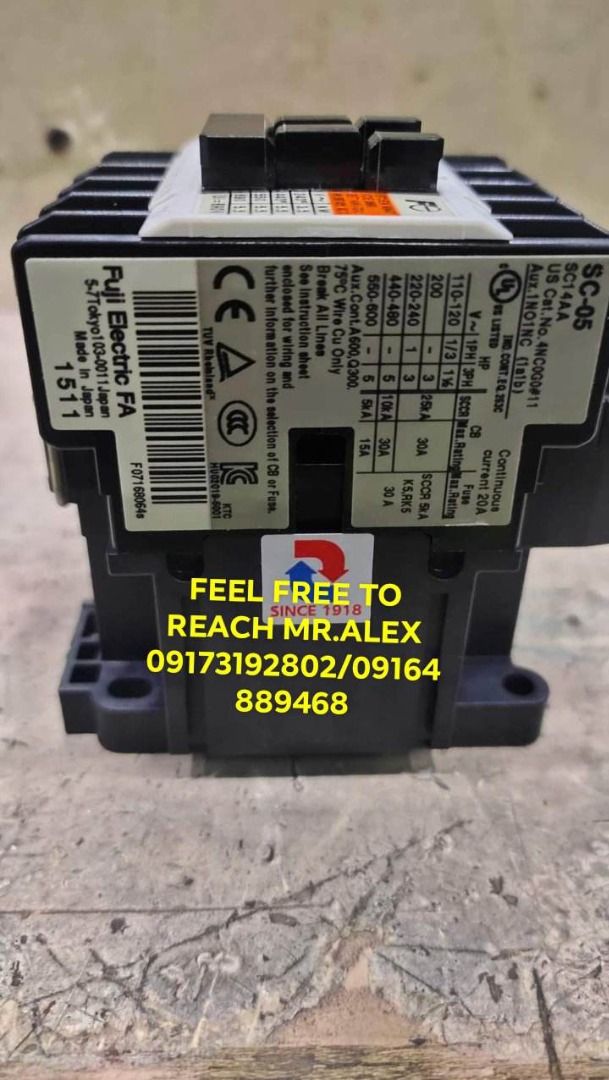 Magnetic Contactor (Specs: 220v), Commercial & Industrial, Construction ...