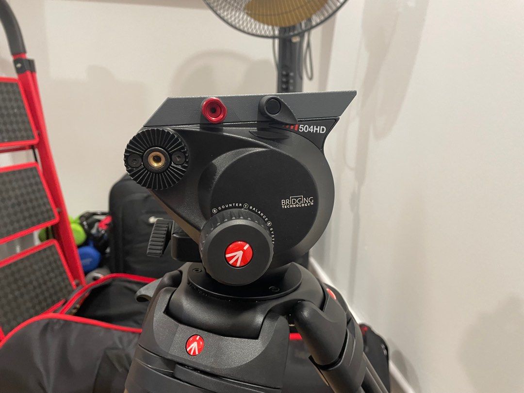 Manfrotto 504HD Fluid Video Head with CF Twin Leg Tripod MS ...