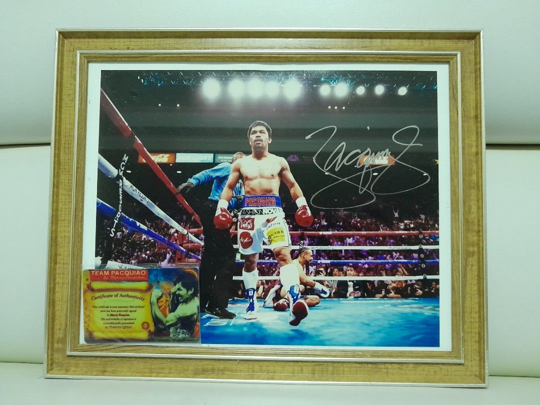 Manny Pacquiao Autograph, Hobbies & Toys, Memorabilia & Collectibles ...