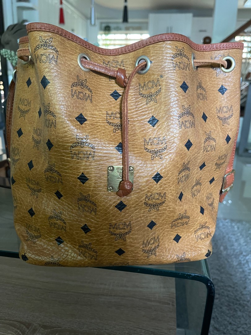 MCM Bucket Bag, Luxury, Bags & Wallets on Carousell