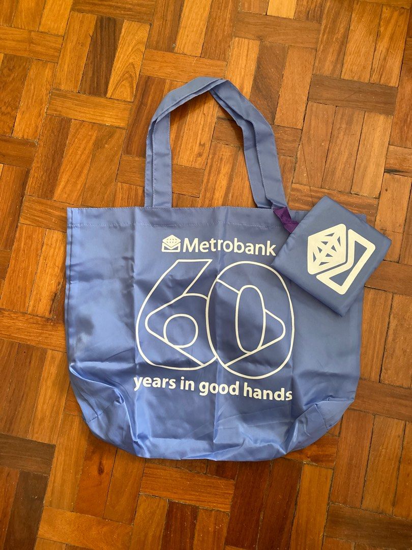 Metrobank eco bag blue 2023 reusable eco bag for shopping, Women's ...