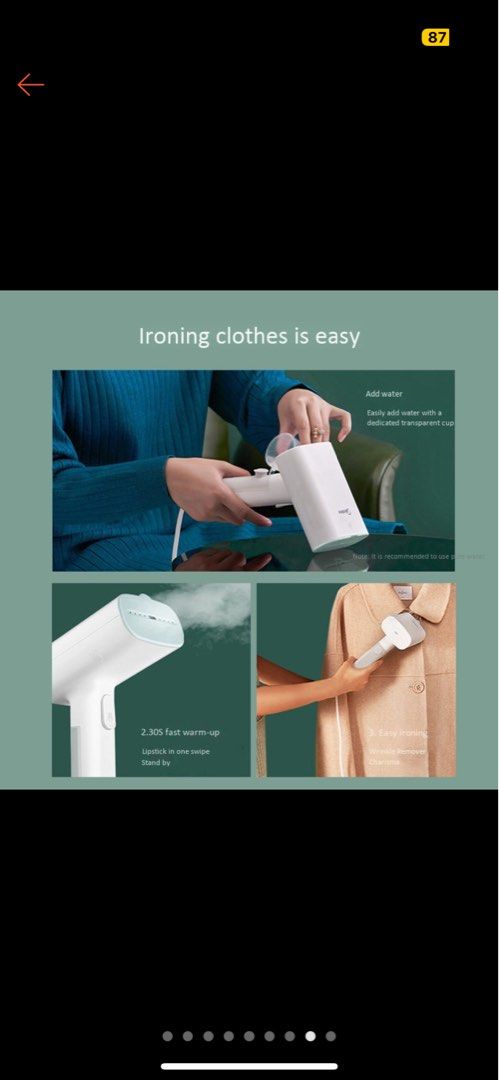 Midea handheld iron, TV & Home Appliances, Irons & Steamers on Carousell